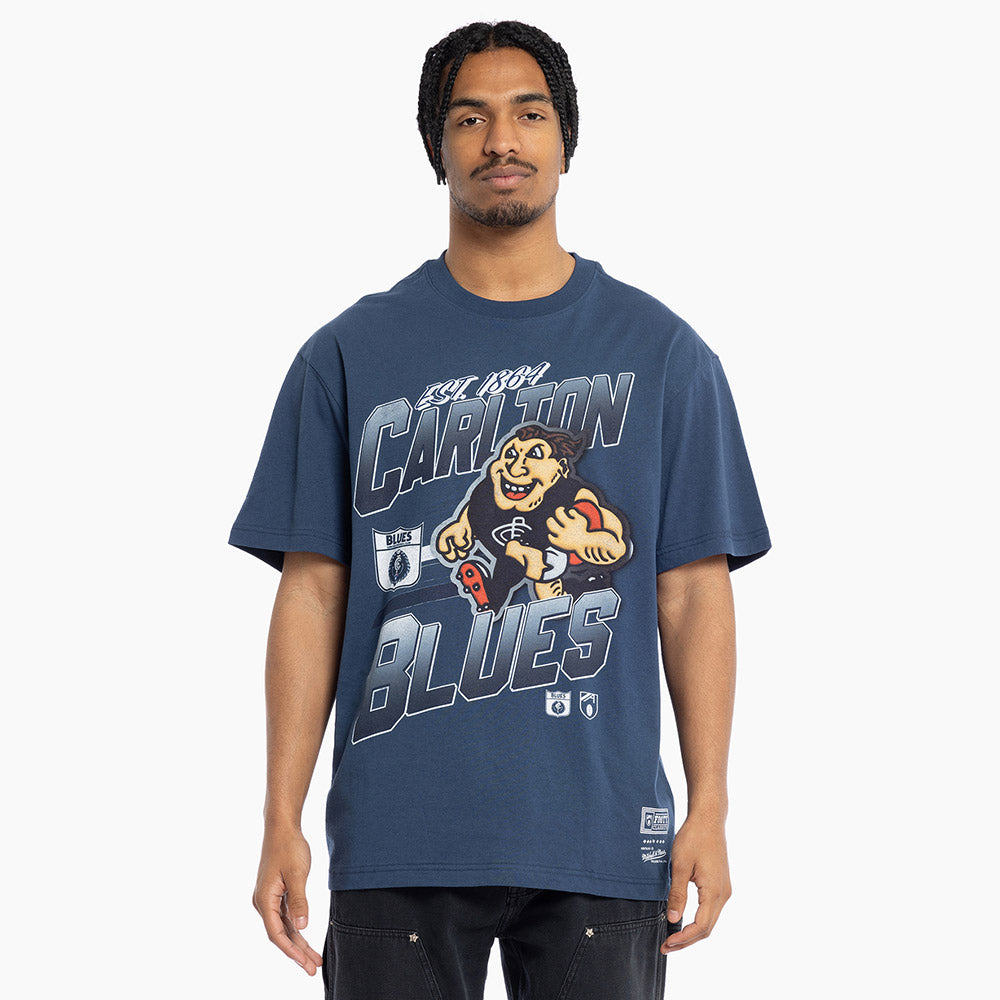 Carlton Mitchell & Ness Mascot Character Tee – The AFL Store