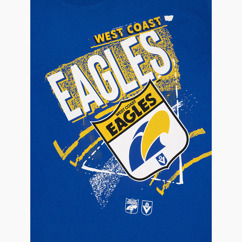 West Coast Eagles Mitchell & Ness Abstract Logo Tee – The AFL Store