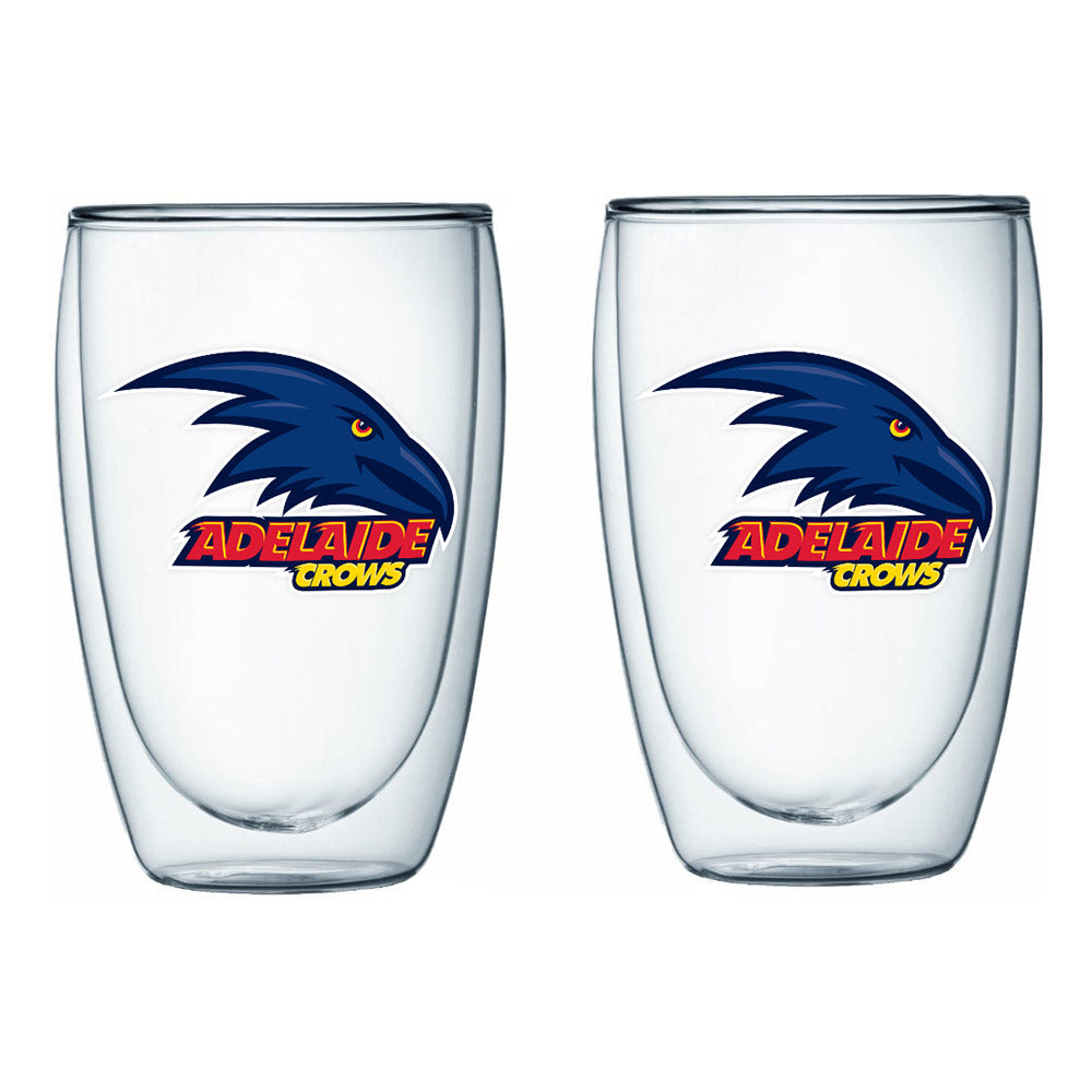 Adelaide Crows S 2 Double Wall Glasses The Afl Store