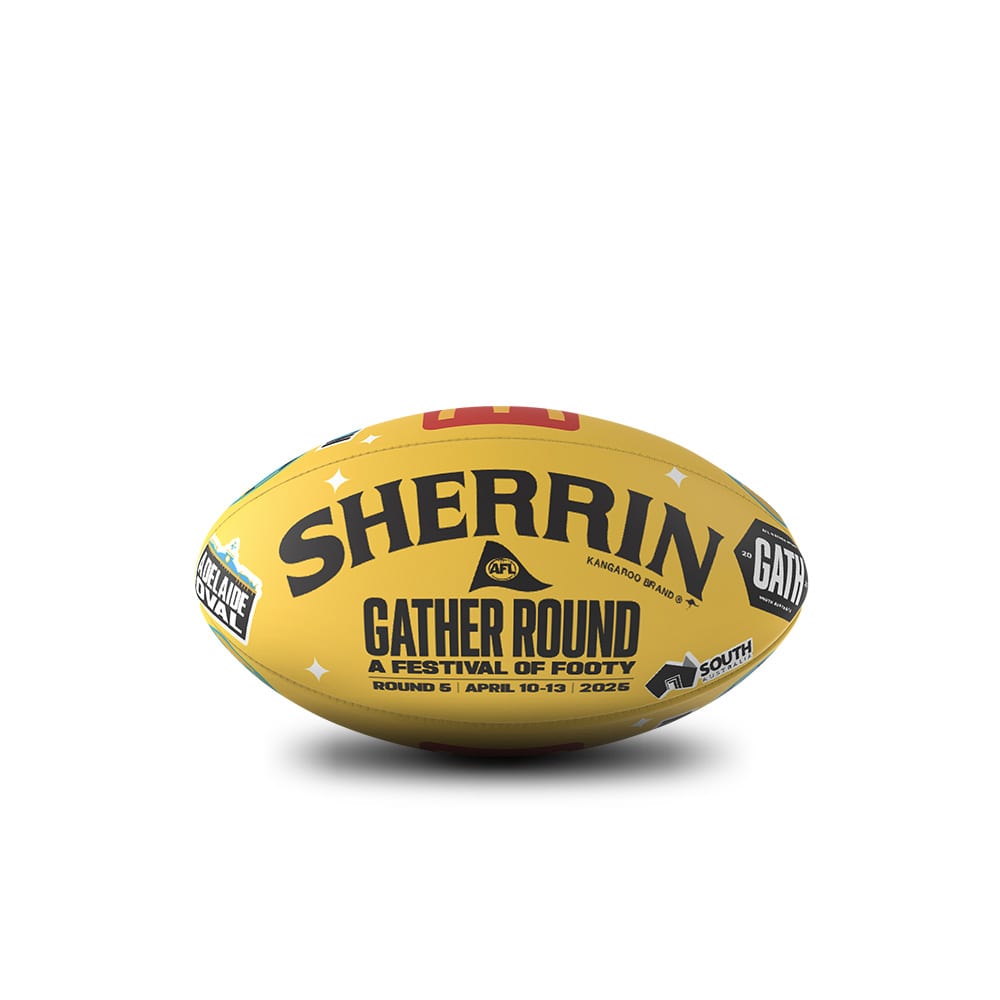 Sherrin 2025 Gather Round Mini Football - Yellow – The AFL Store