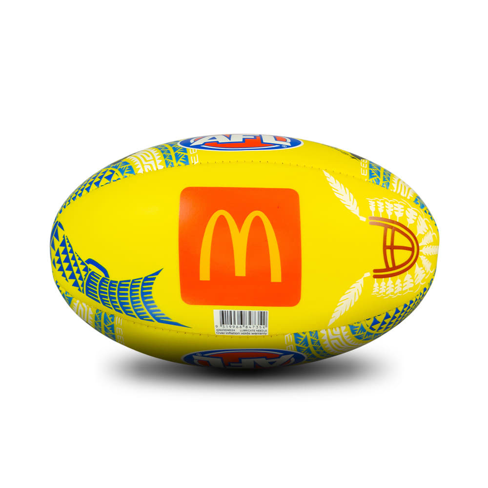 Sherrin 2024 Sir Doug Nicholls Round Soft Touch Football - Yellow – The ...