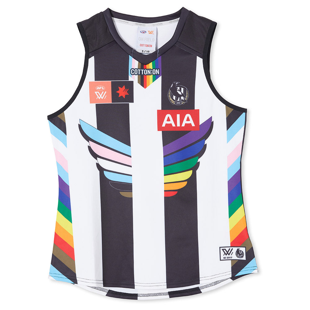 Collingwood Season 8 AFLW Authentic Pride Guernsey – The AFL Store