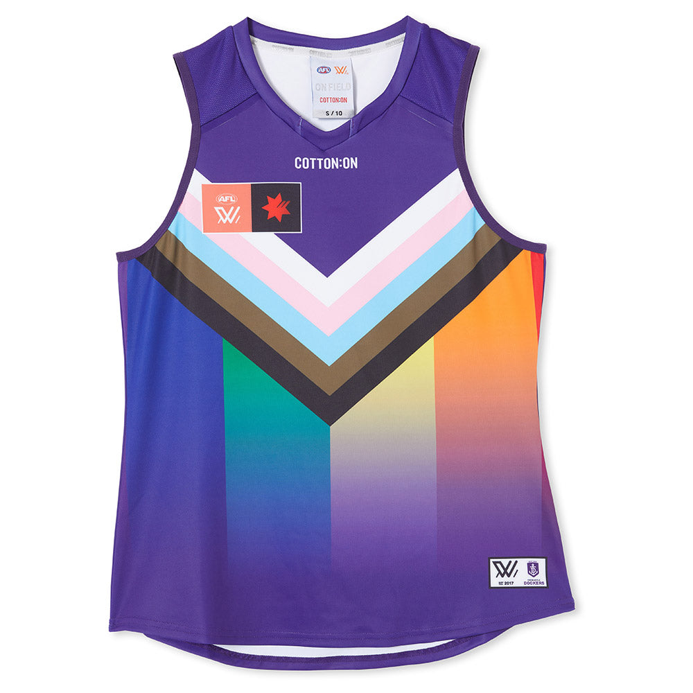 Fremantle Dockers Season 8 AFLW Authentic Pride Guernsey – The AFL Store