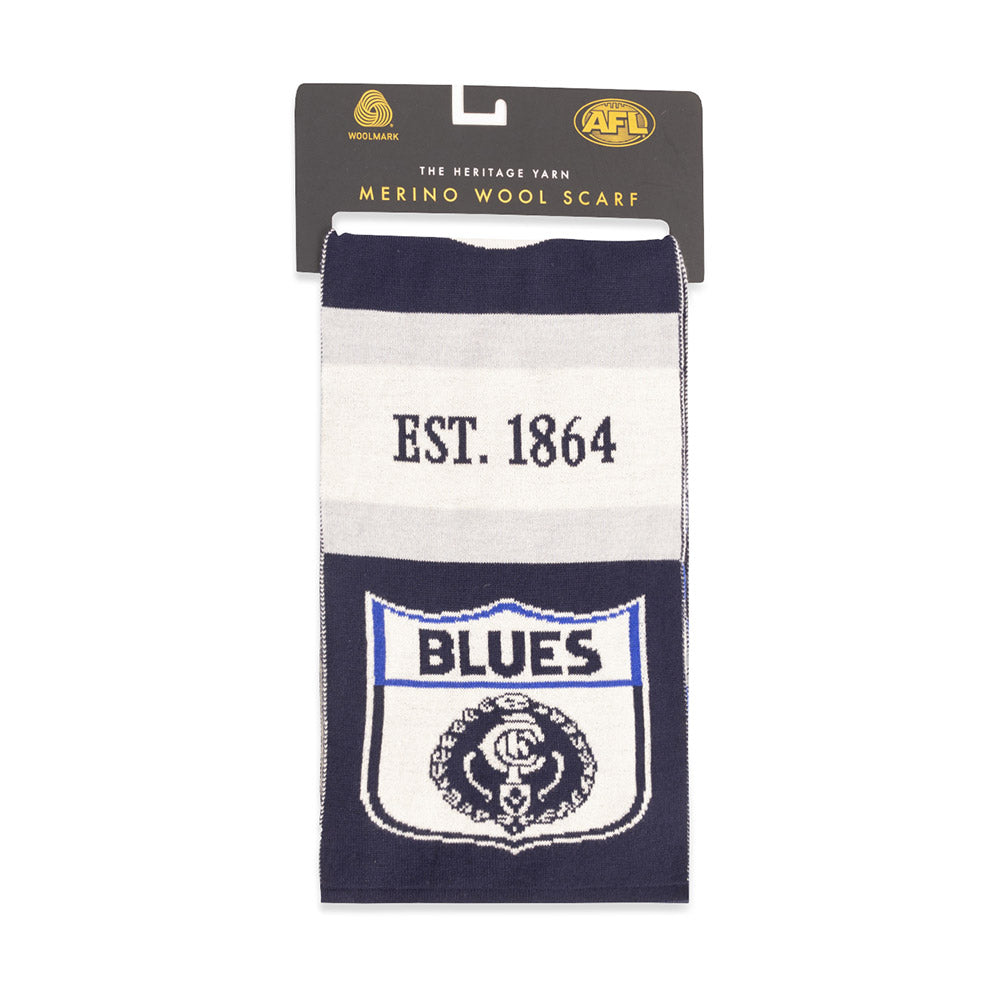 Carlton Throwback Merino Wool Scarf – The AFL Store