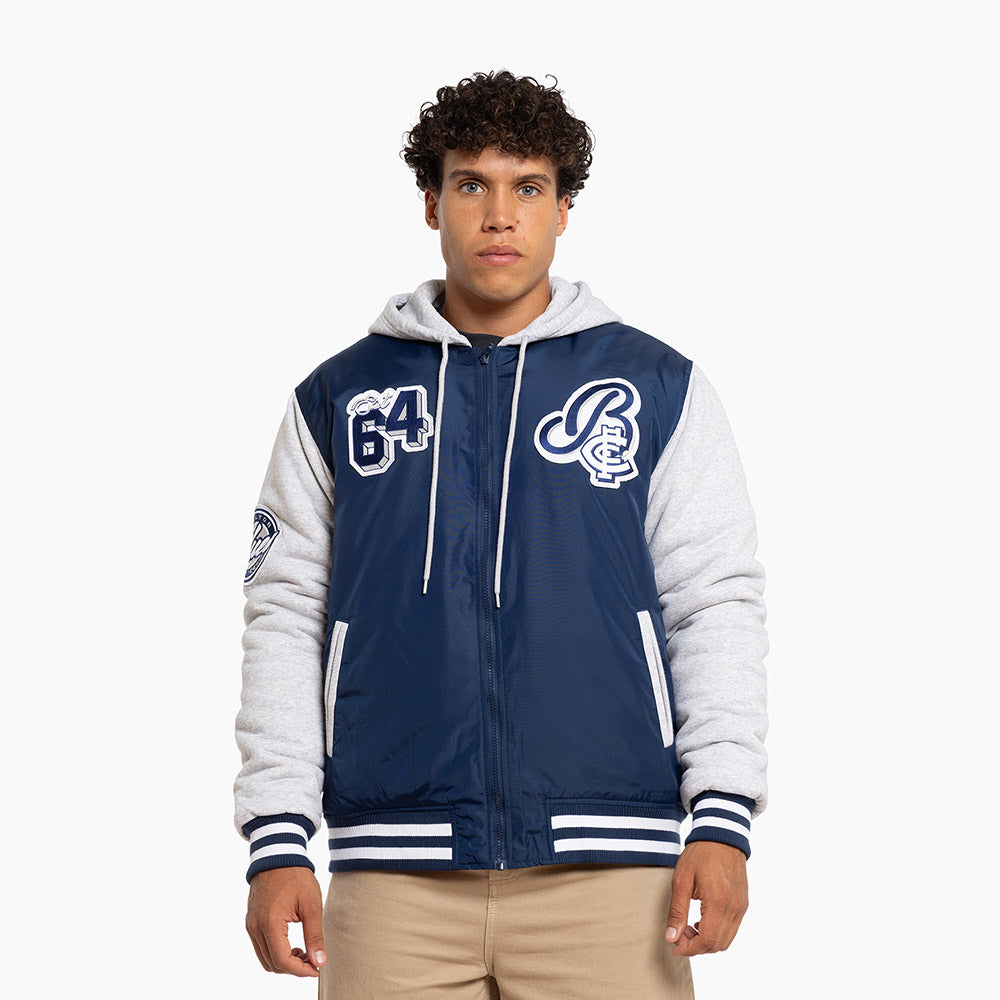 Carlton Adult Patchwork Bomber Jacket – The AFL Store