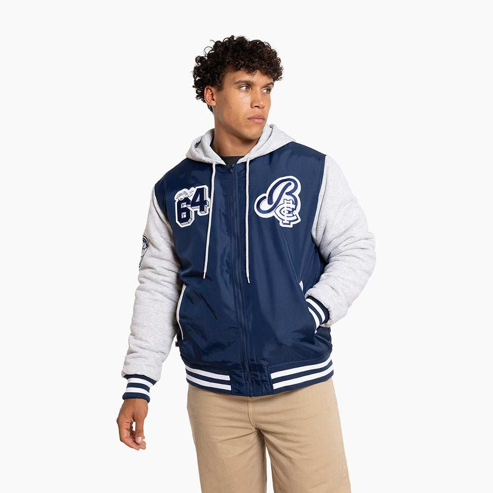 Carlton Adult Patchwork Bomber Jacket – The AFL Store