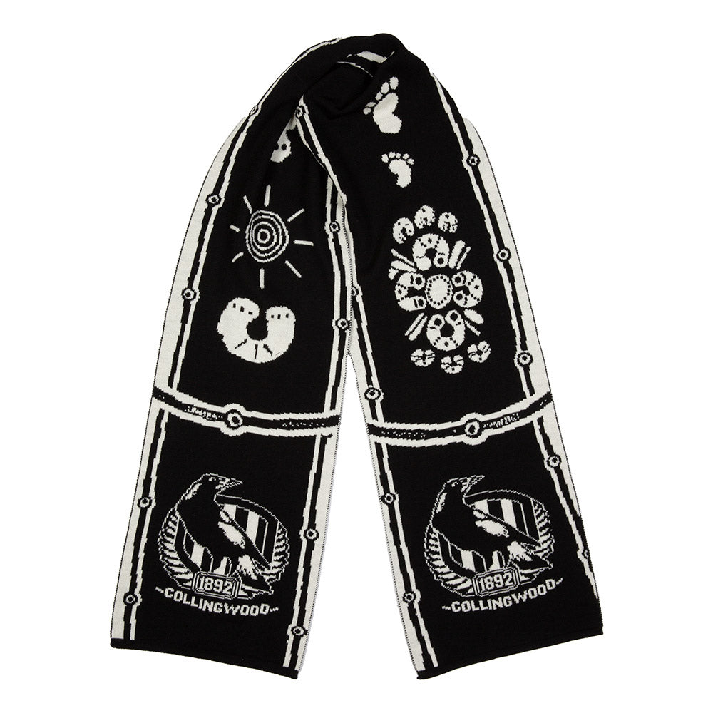 Collingwood Team Merino Wool Indigenous Scarf – The AFL Store