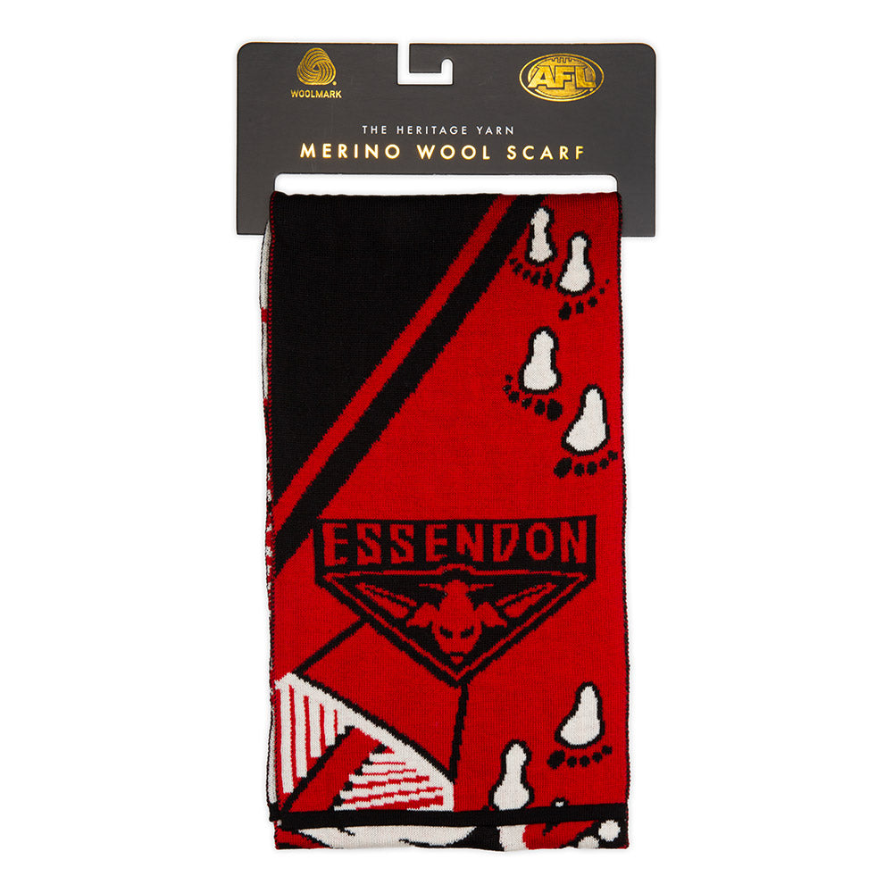 Essendon Bombers 2024 Team Merino Wool Indigenous Scarf – The AFL Store