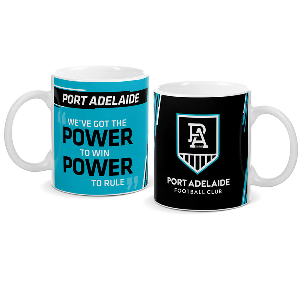 Port Adelaide Logo And Song Mug – The AFL Store