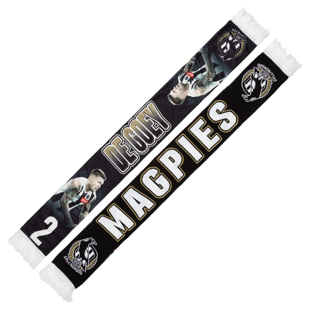 Collingwood Player Scarf - Jordan De Goey – The AFL Store