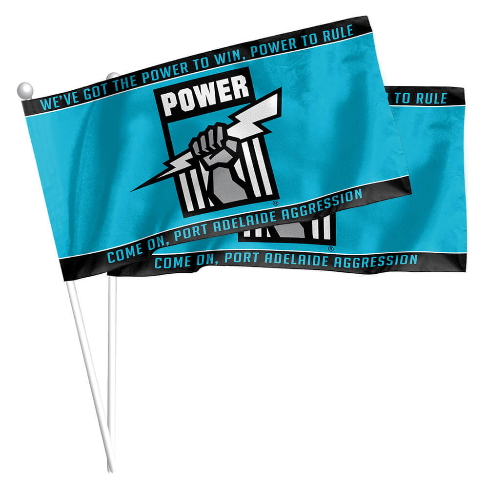 Port Adelaide Set Of 2 Mini Flags – The AFL Store