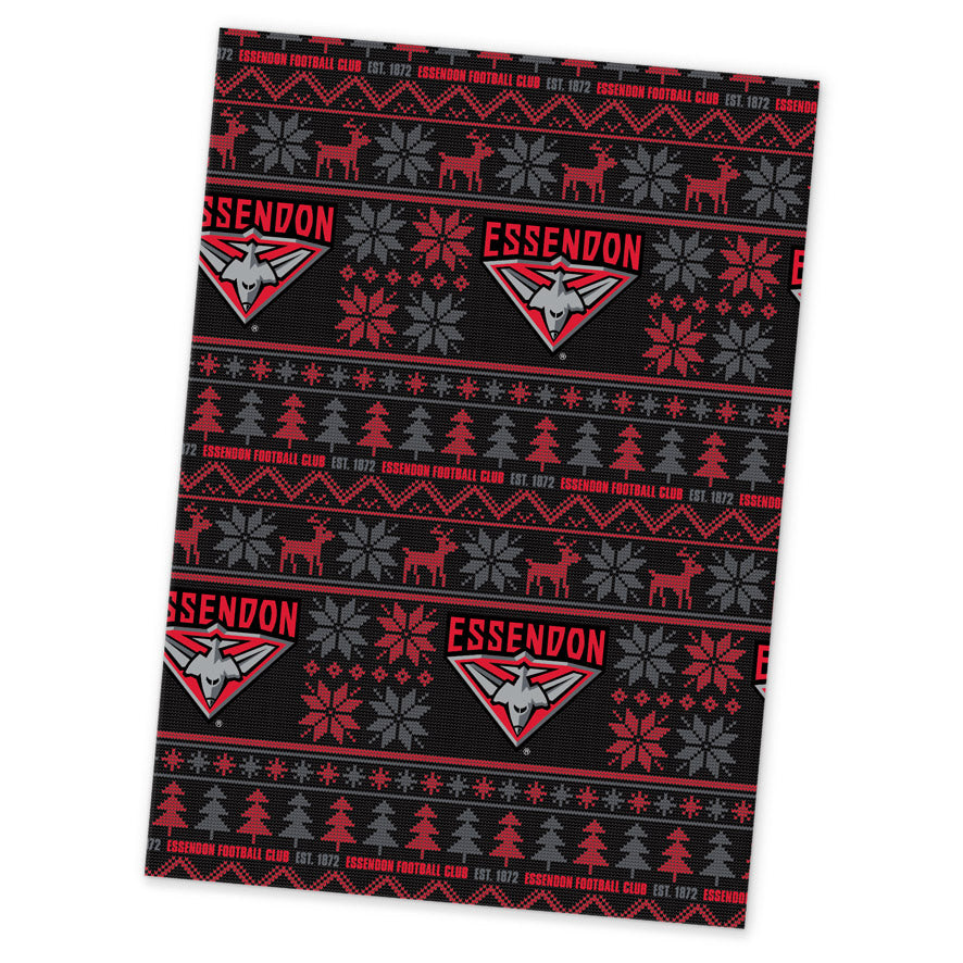 Essendon Bombers Christmas Wrapping Paper – The AFL Store