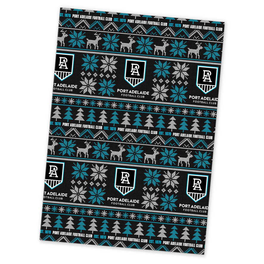 Port Adelaide Christmas Wrapping Paper – The AFL Store