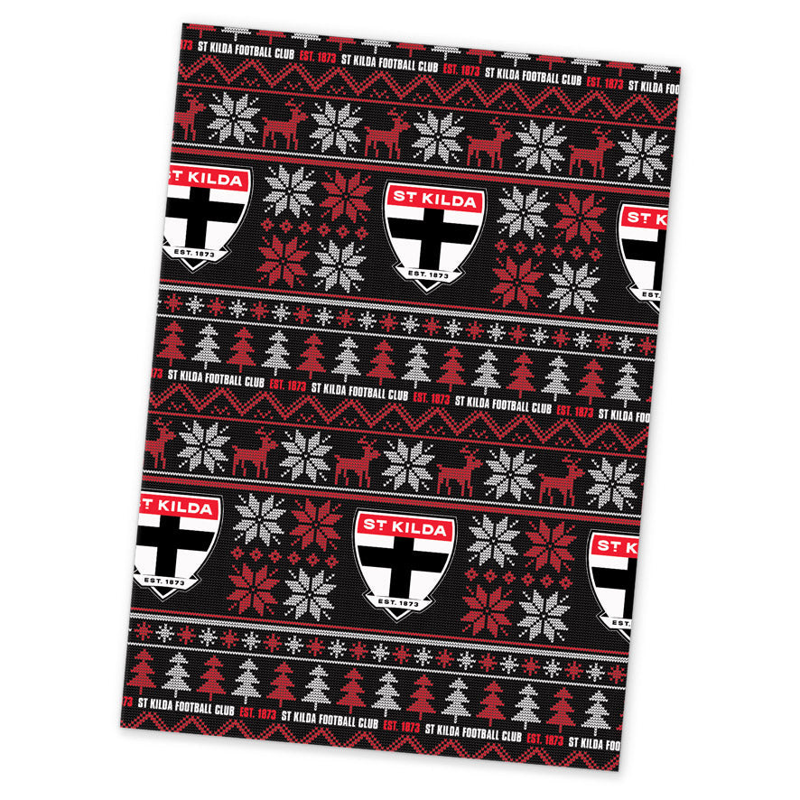 St Kilda Christmas Wrapping Paper – The AFL Store