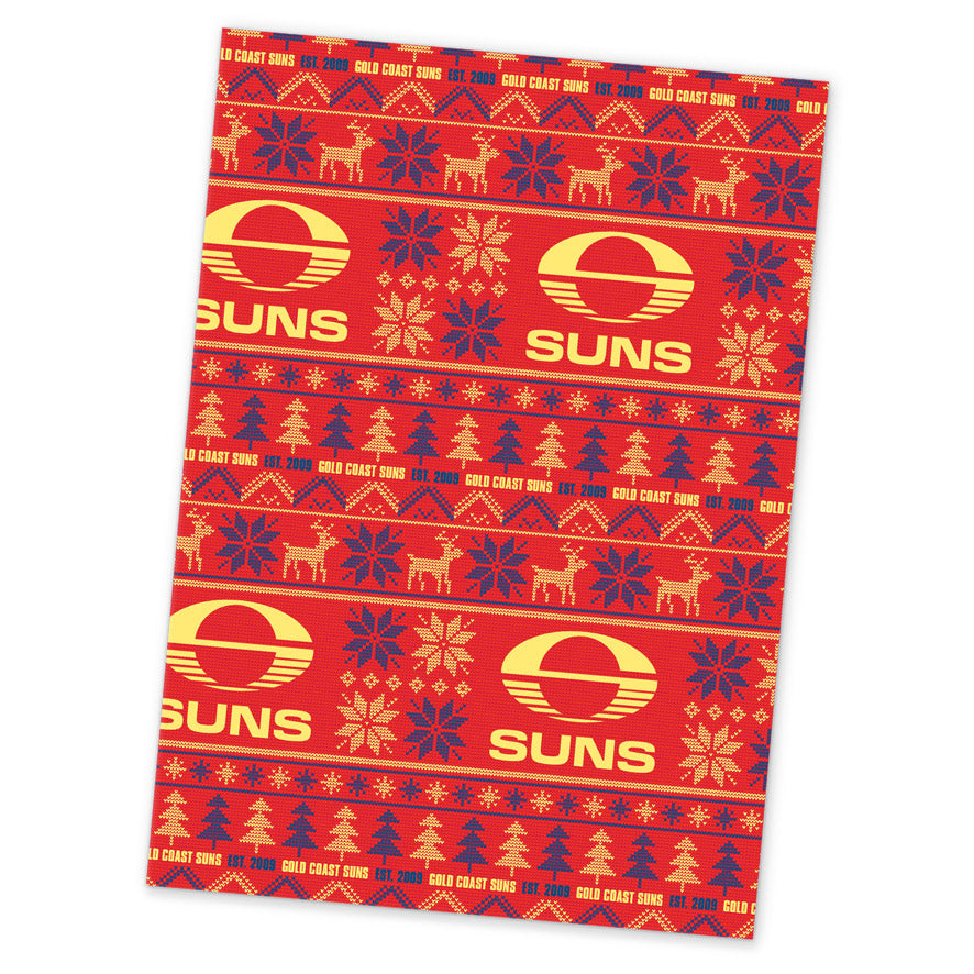 Gold Coast Suns Christmas Wrapping Paper – The AFL Store
