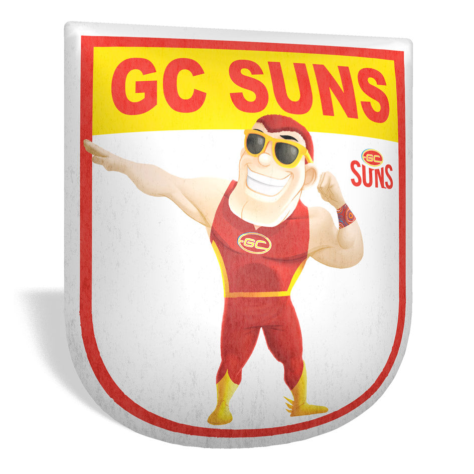 Gold Coast Suns Retro Mascot Shaped Cushion – The AFL Store