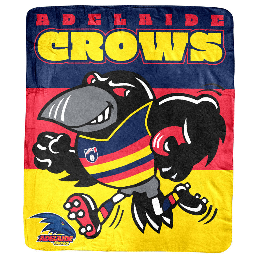 Adelaide Crows Retro Mascot Coral Fleece Throw Rug – The AFL Store