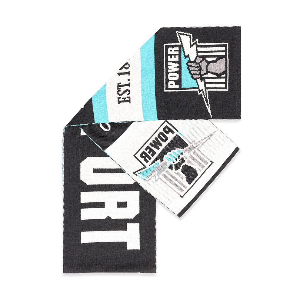 Port Adelaide Throwback Merino Wool Scarf – The AFL Store