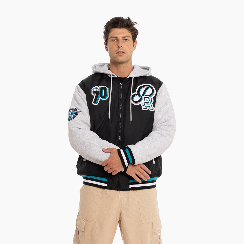 Port Adelaide Adult Patchwork Bomber Jacket – The AFL Store