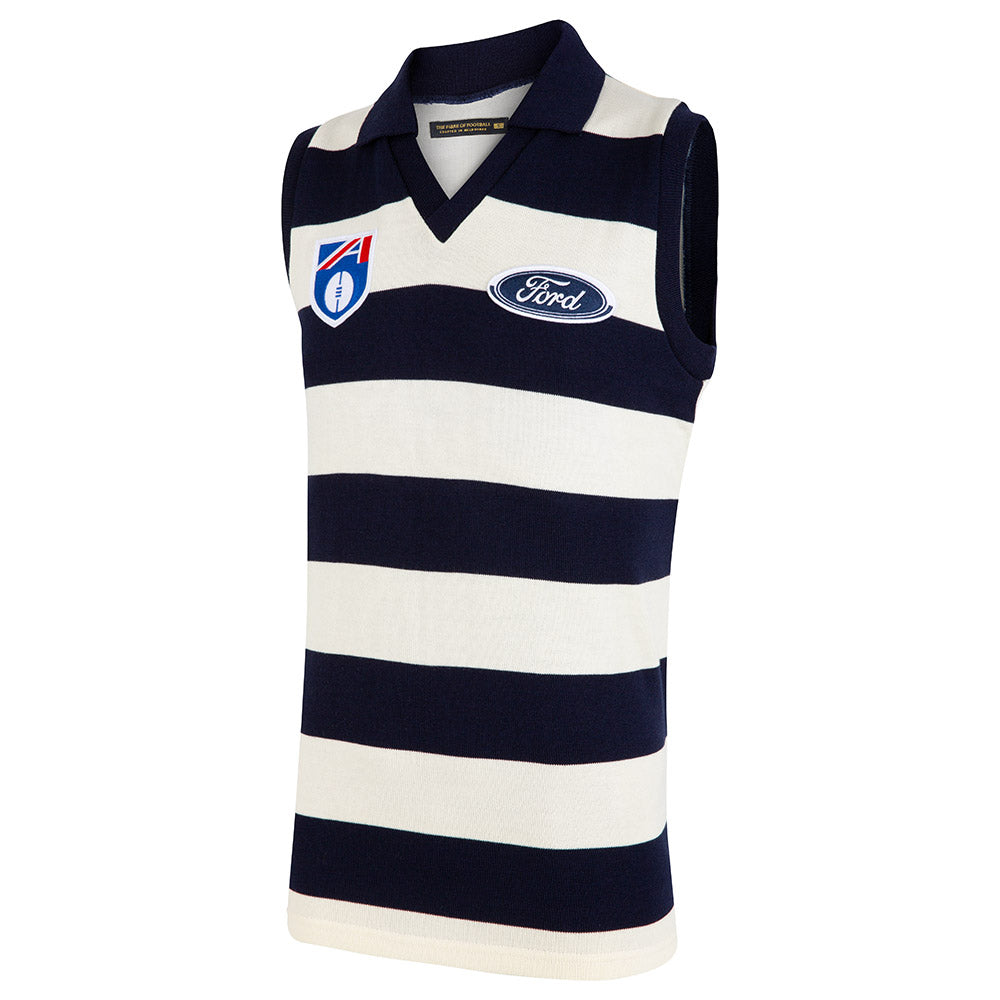 Geelong Cats Mens '92 Ford Wool Sleeveless Vintage Jumper – The AFL Store