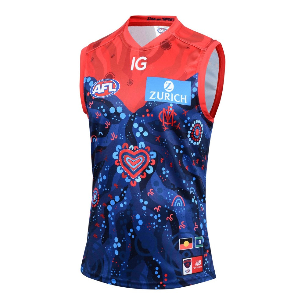 Melbourne Demons 2024 Authentic Mens Indigenous Home Guernsey – The AFL ...