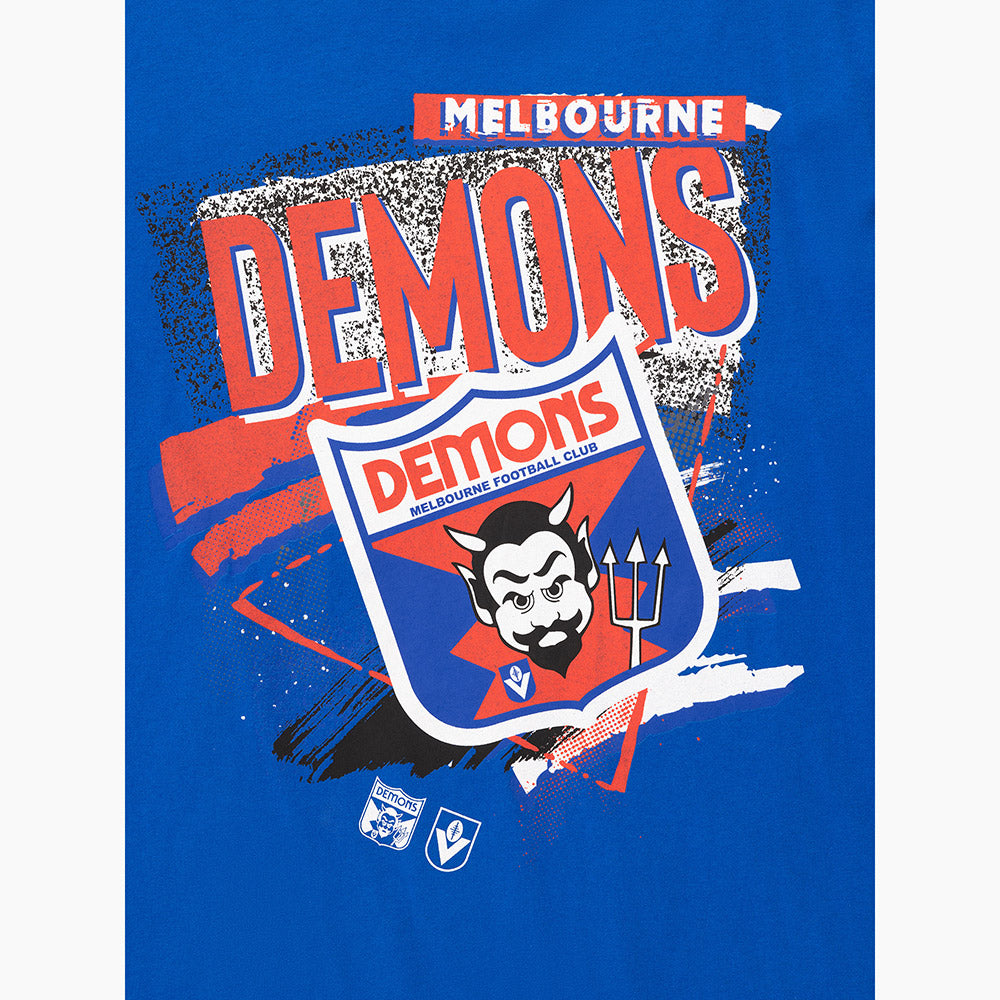 Melbourne Demons Mitchell & Ness Abstract Logo Tee – The AFL Store