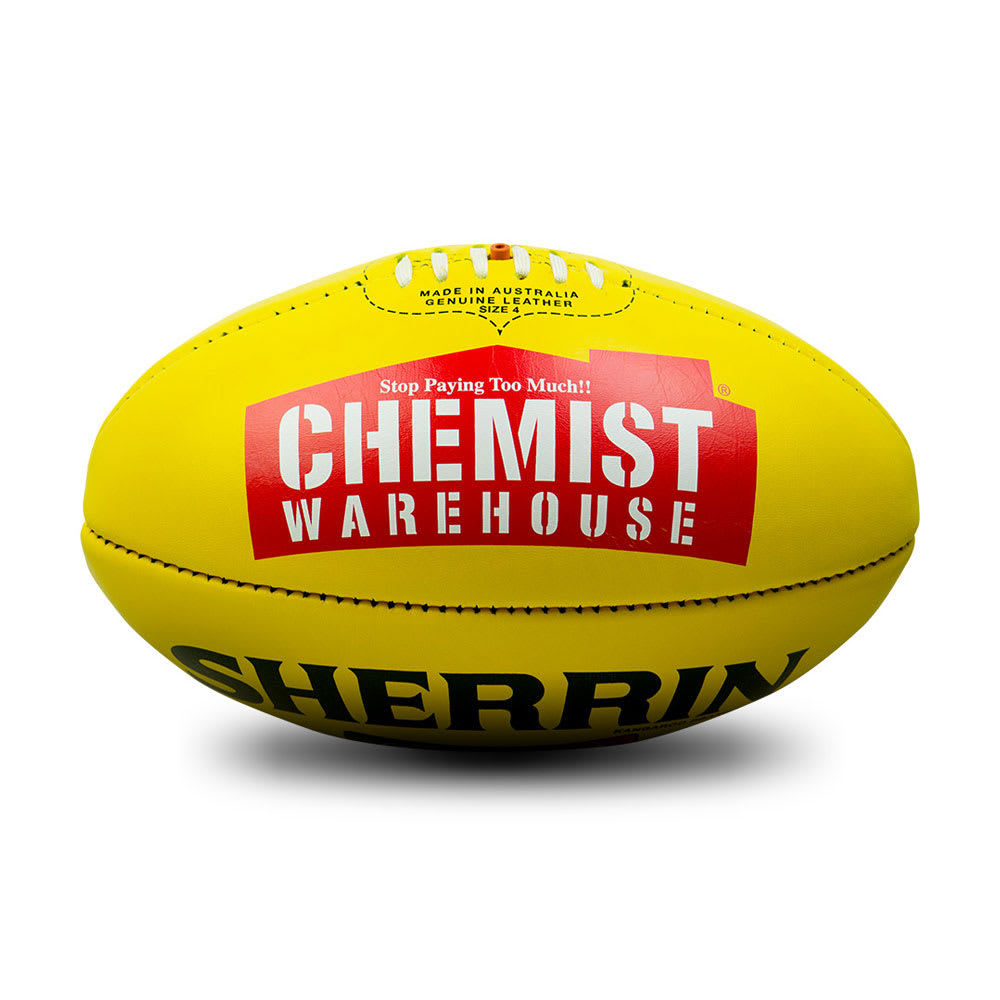 AFLW Official Game Ball Yellow – The AFL Store