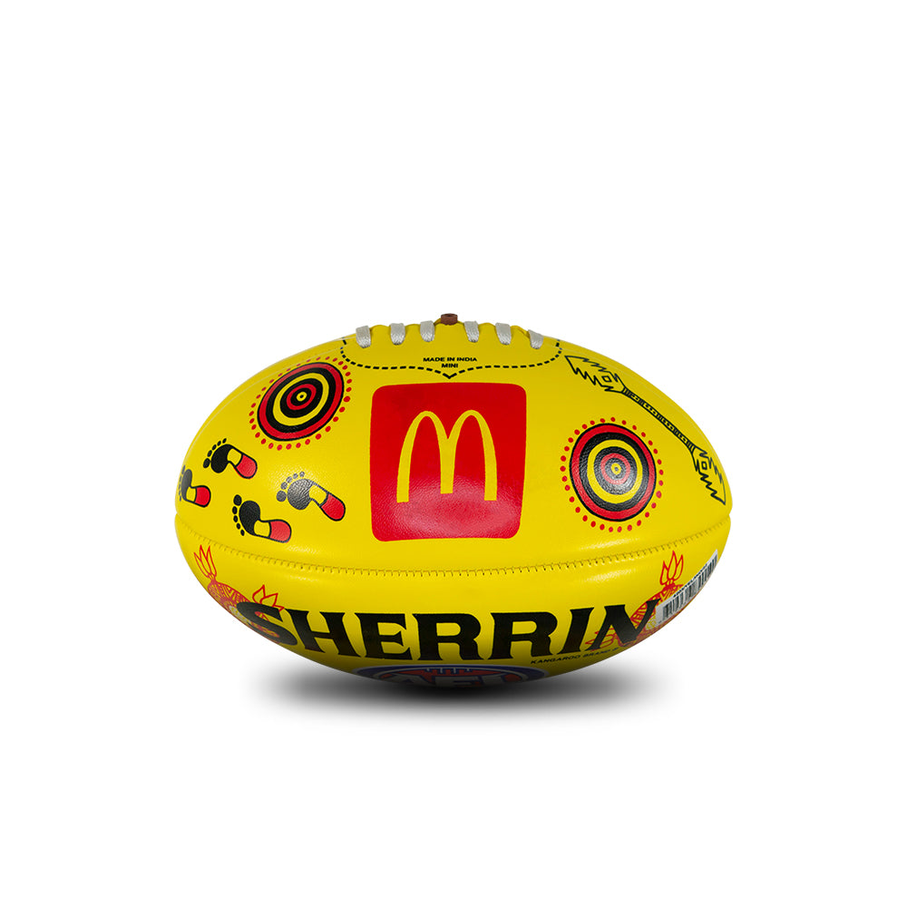 Sherrin AFL Indigenous Pvc Mini Football - Yellow – The AFL Store