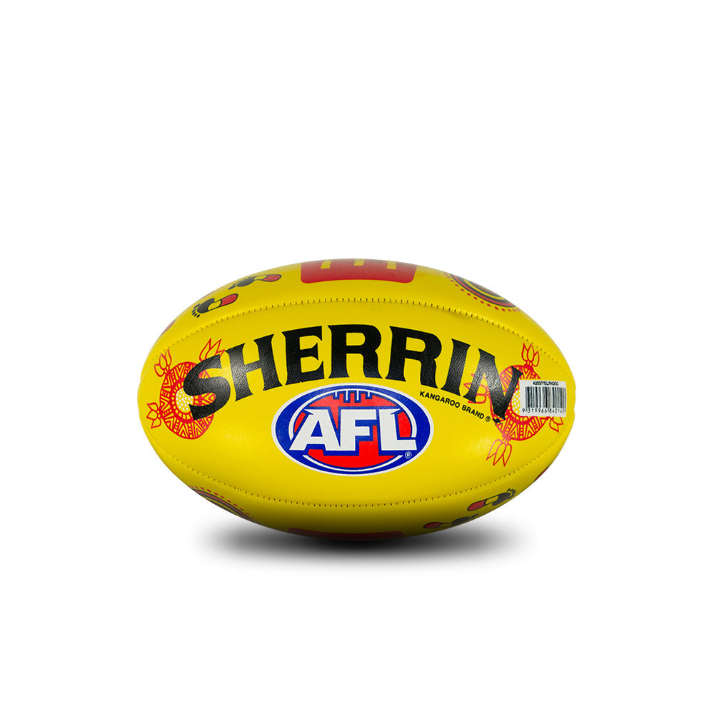Sherrin AFL Indigenous Pvc Mini Football - Yellow – The AFL Store