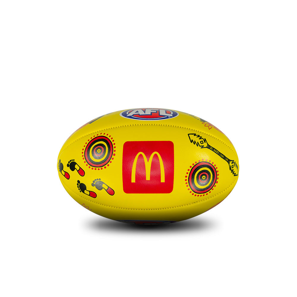 Sherrin AFL Indigenous Pvc Mini Football - Yellow – The AFL Store