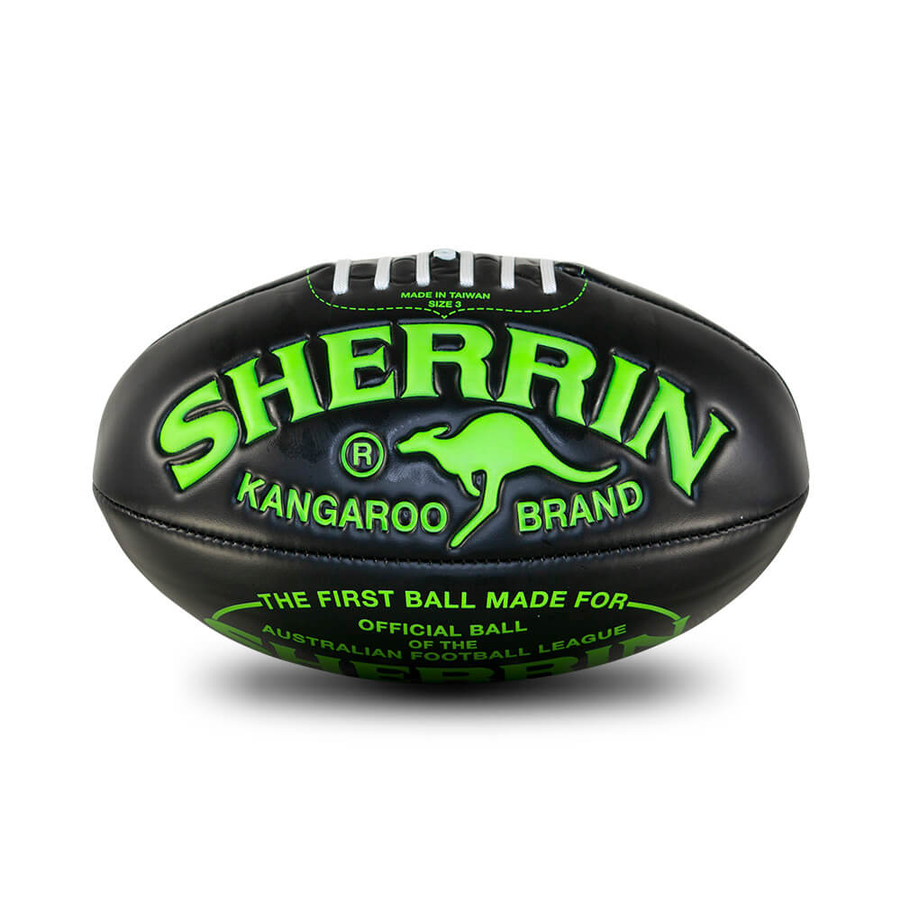 Black & Green Sherrin Super Soft Touch Football – The AFL Store