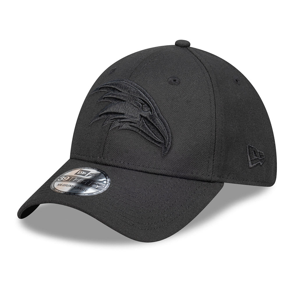 Adelaide Crows New Era 39thirty Black On Black Cap – The AFL Store