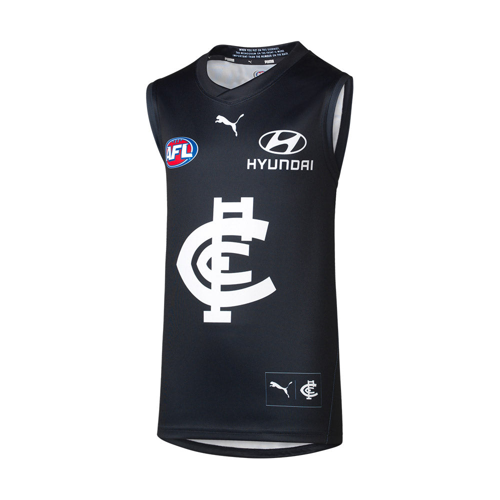 Carlton 2024 Authentic Youth Home Guernsey – The AFL Store