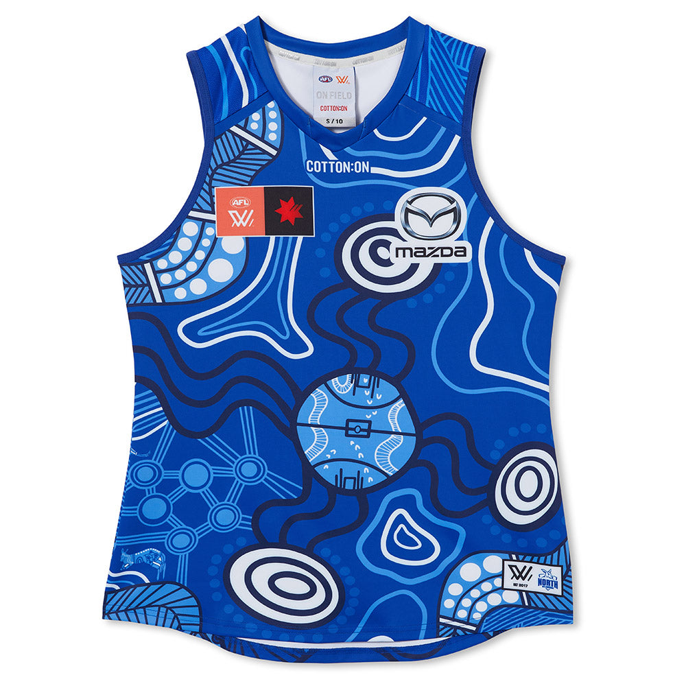 North Melbourne Season 8 AFLW Authentic Indigenous Guernsey – The AFL Store
