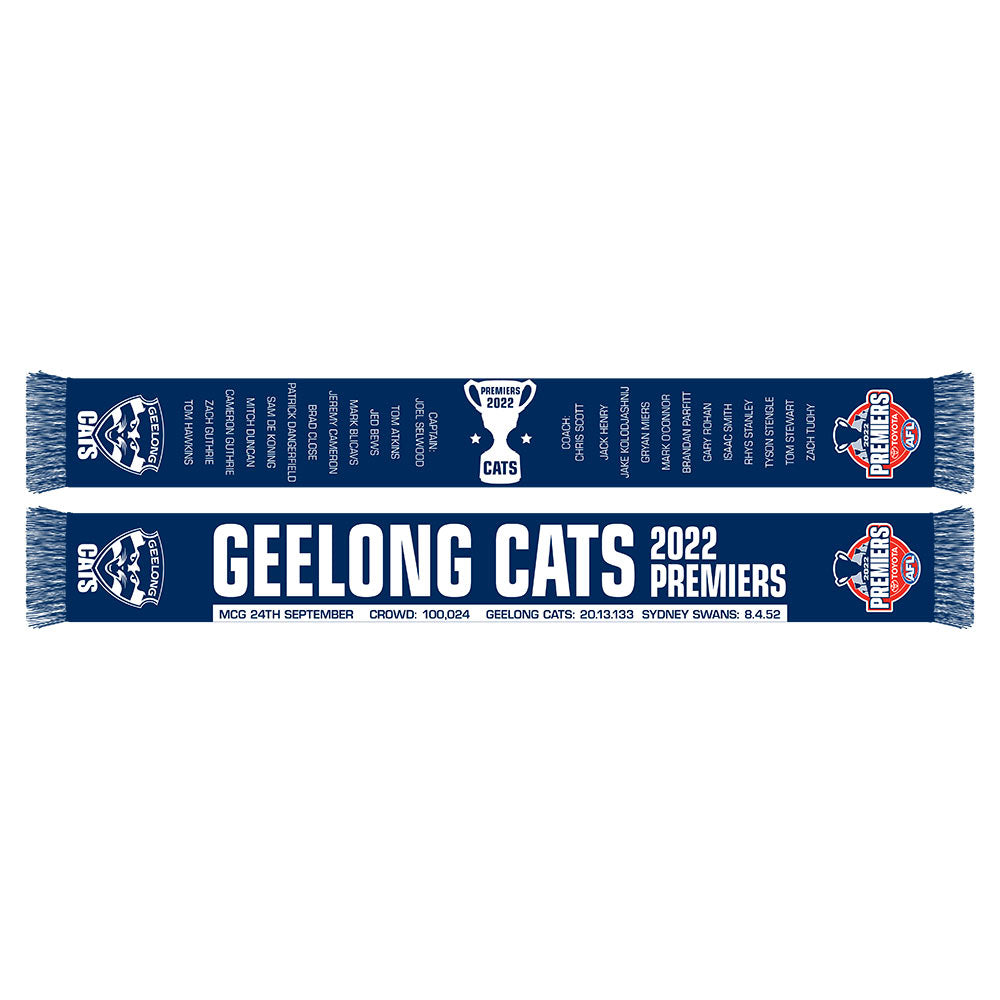 Geelong Cats 2022 Premiers Scarf – The AFL Store