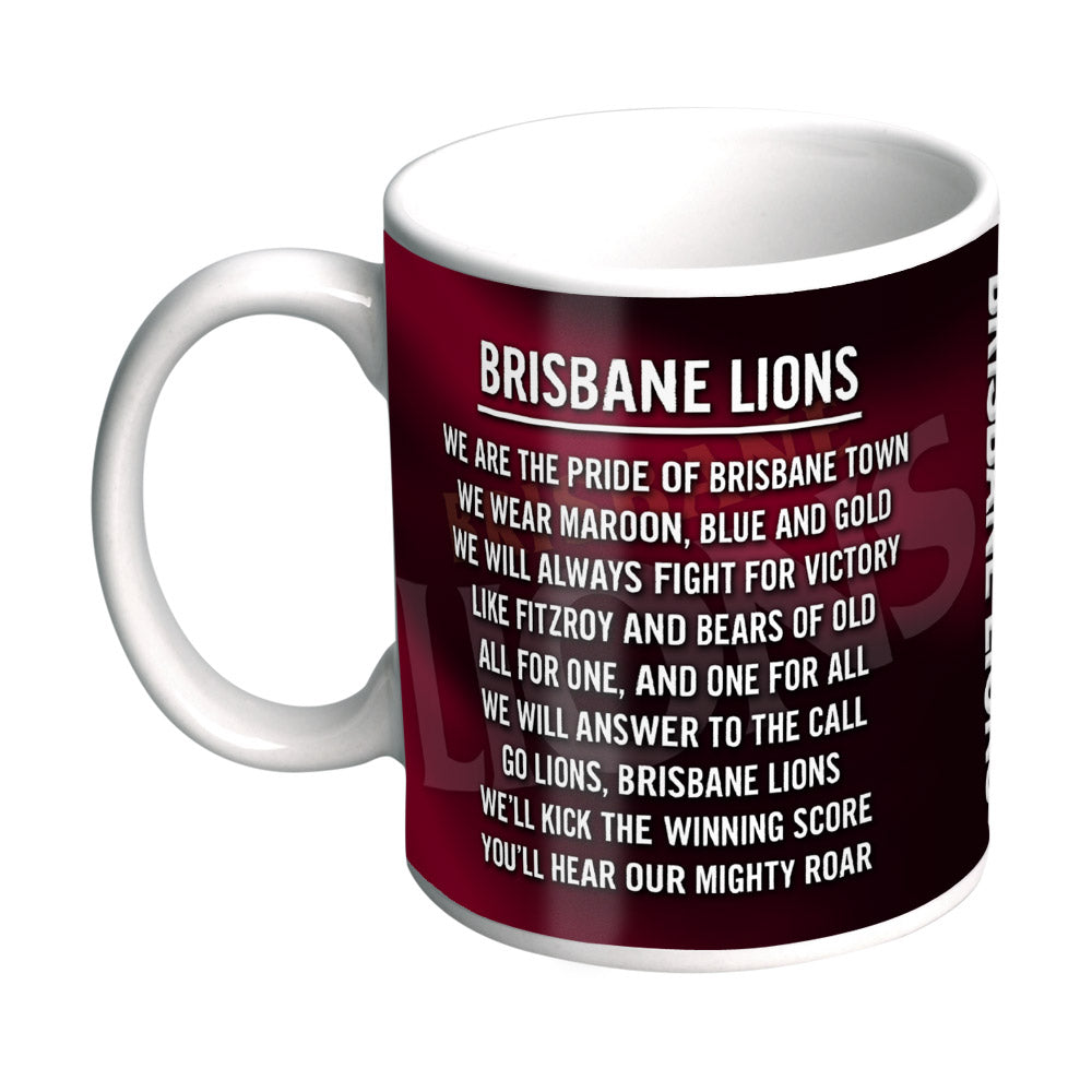 Brisbane Lions Team Song Mug – The AFL Store