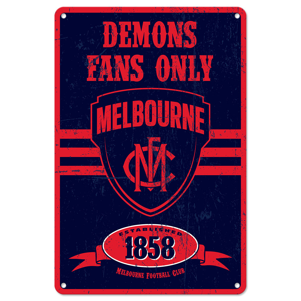 Melbourne Demons Retro Metal Sign – The AFL Store