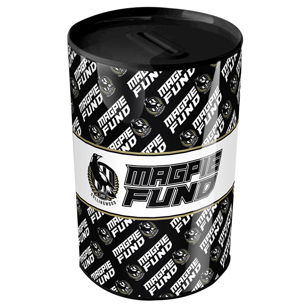 Collingwood Tin Money Box – The AFL Store