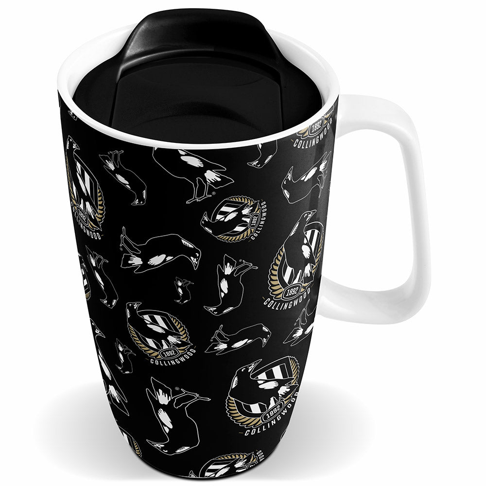 Collingwood Logo Ceramic Mug With Lid – The AFL Store