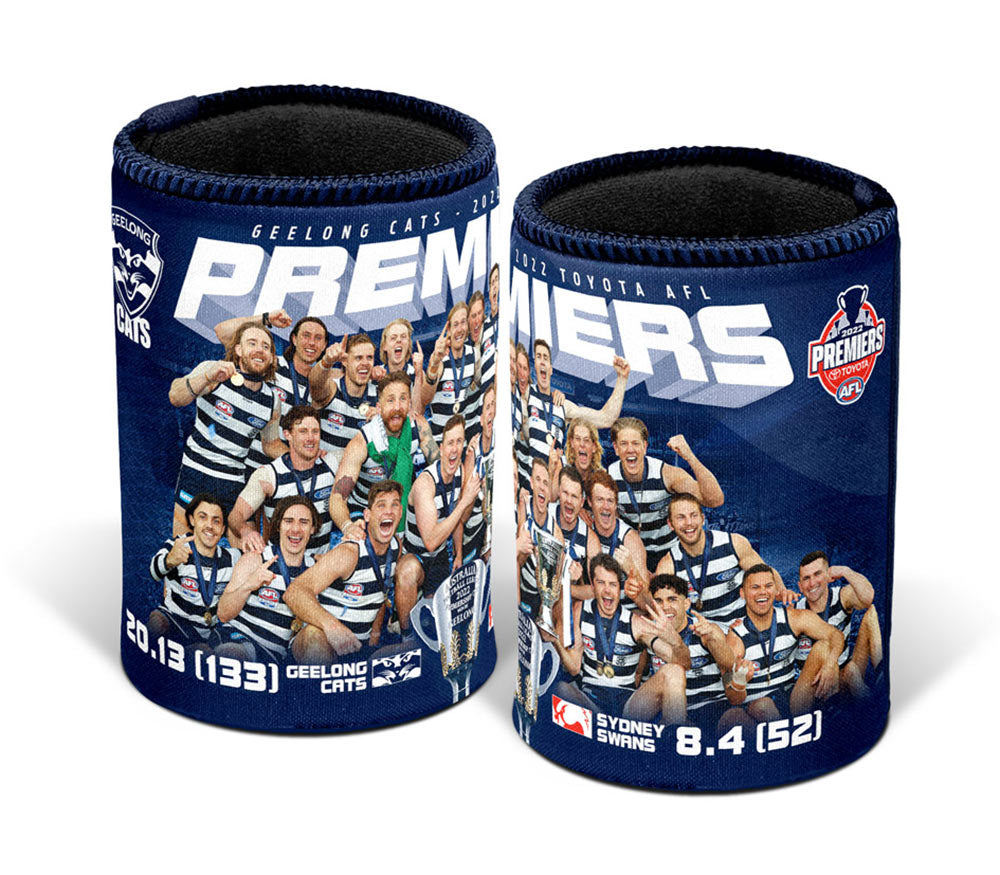 Geelong Cats 2022 Premiers Team Can Cooler – The AFL Store