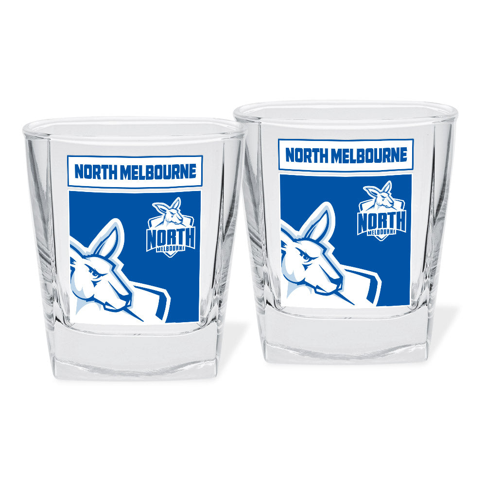 North Melbourne Set Of 2 Spirit Glasses – The AFL Store