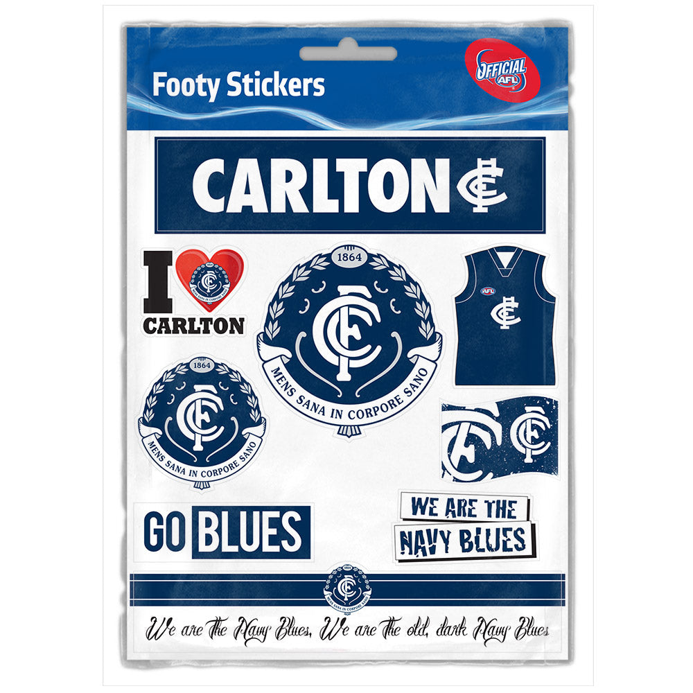Carlton Sticker Sheet – The AFL Store