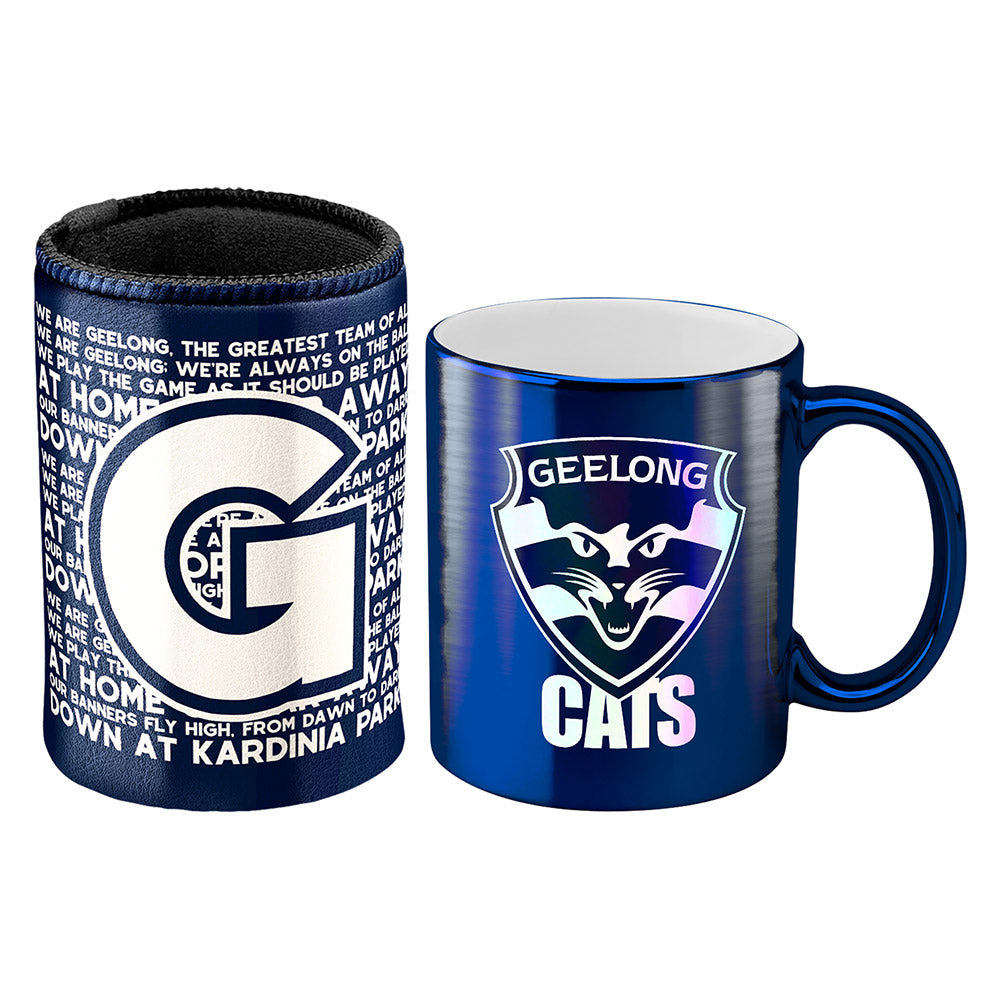 Geelong Cats Metallic Can Cooler And Mug Pack – The AFL Store