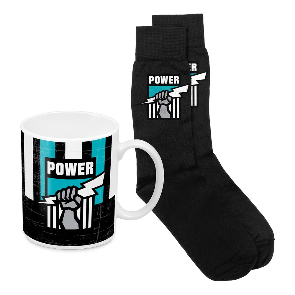 Port Adelaide Heritage Mug And Sock Pack – The AFL Store