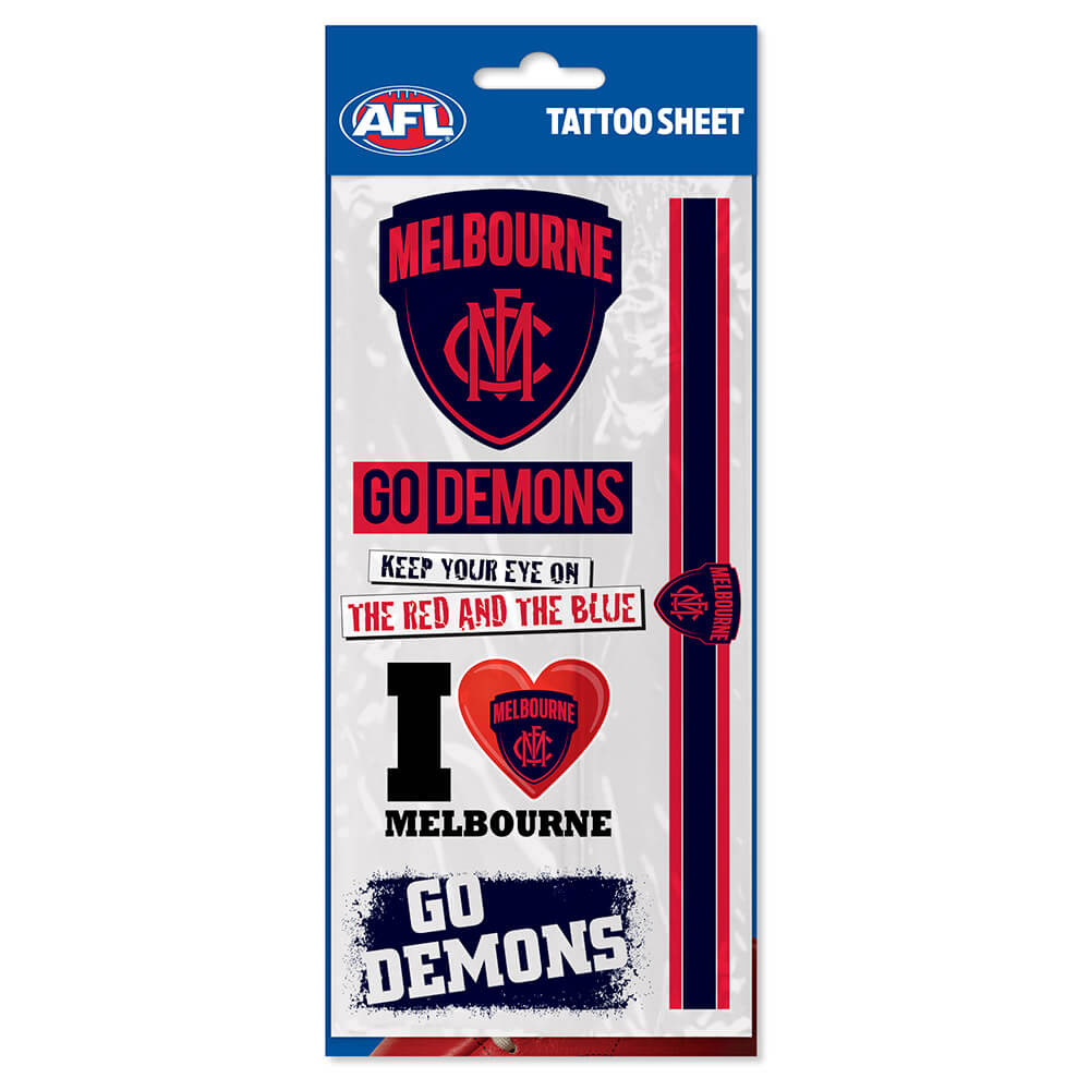 Melbourne Demons Tattoo Sheet – The AFL Store