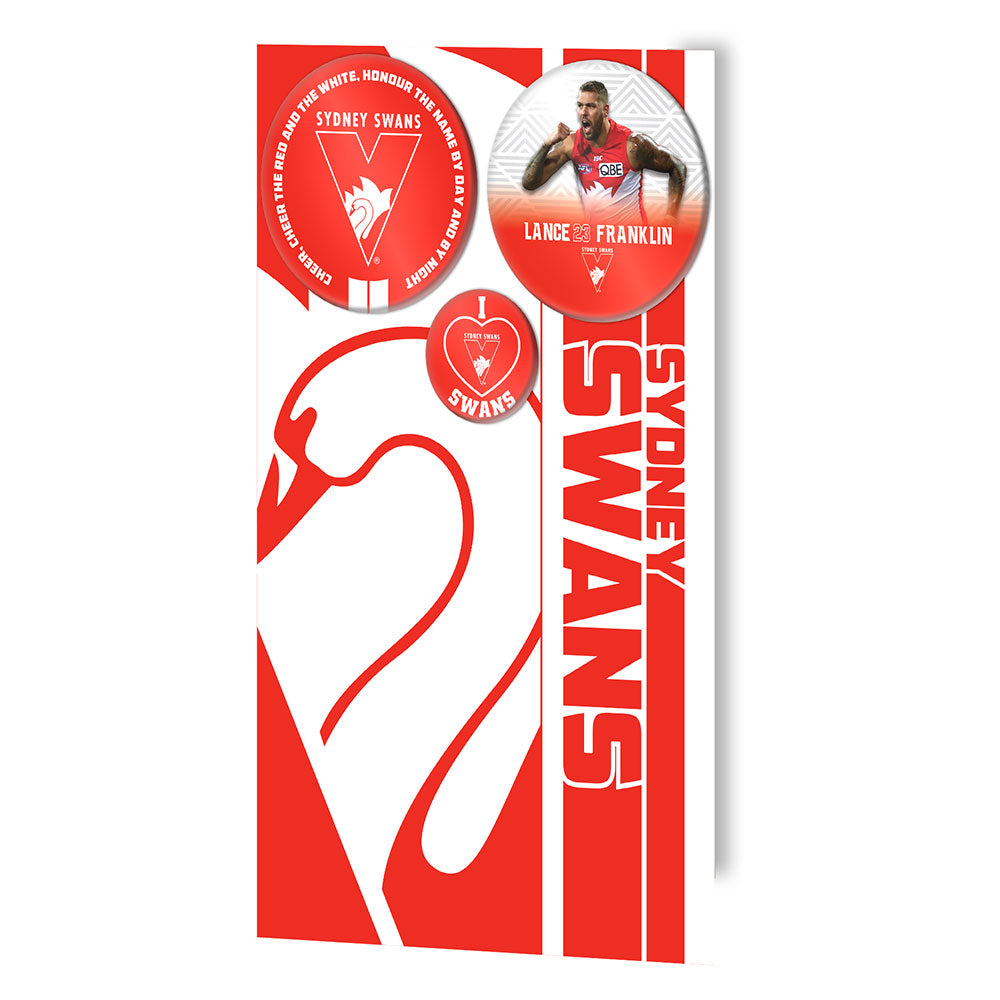 Sydney Swans 3- Badge Card – The AFL Store