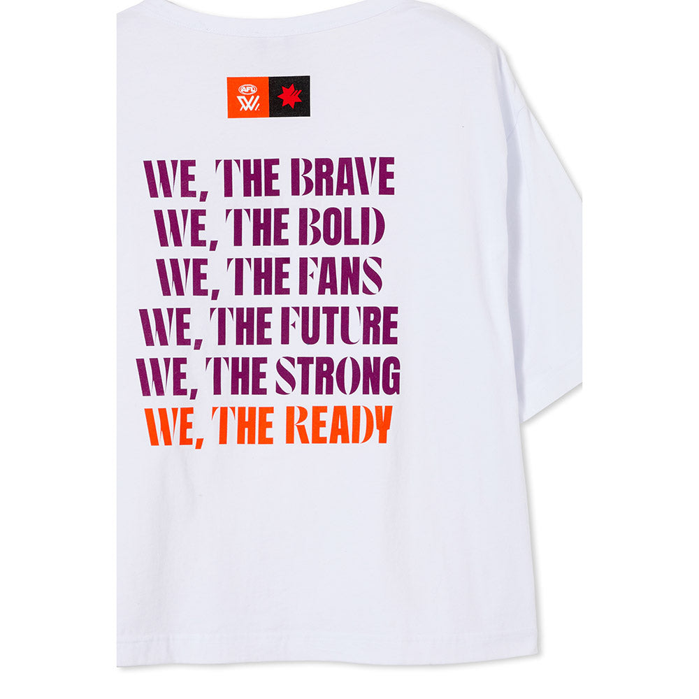 AFLW Official Launch Womens T-Shirt – The AFL Store
