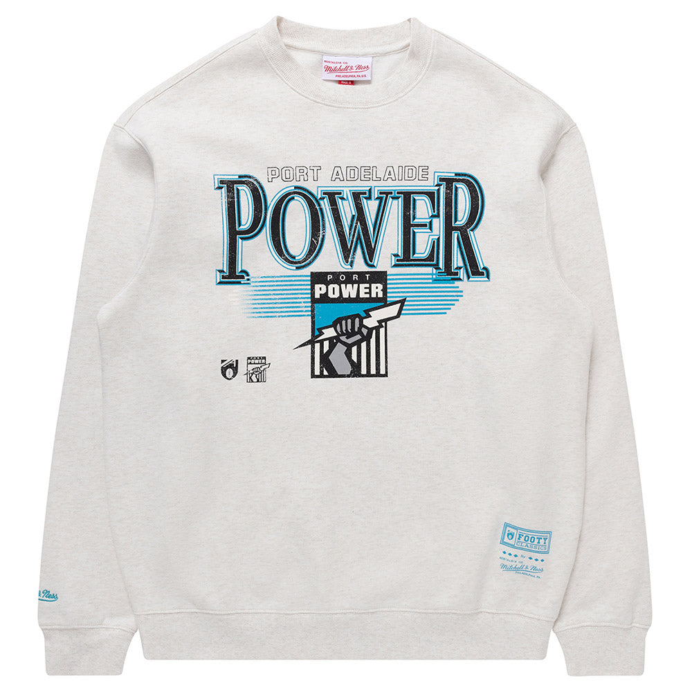 Port Adelaide Mitchell & Ness Adults Underscore Crew Neck Sweater – The ...